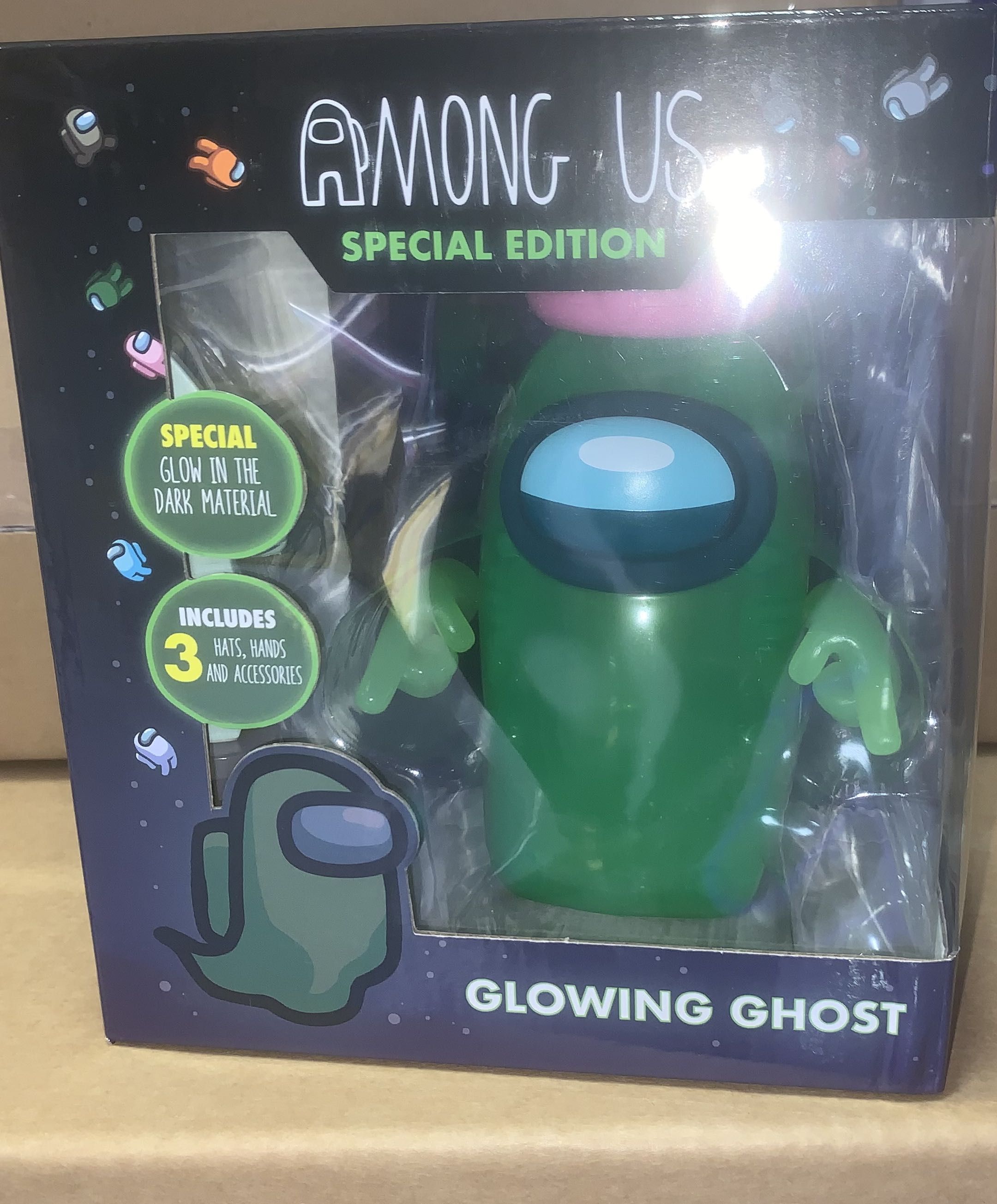 Among us 夜光 亡魂 ghost glow in the dark 太空狼人殺 狼人殺 glowing ghost, 興趣及遊戲 ...
