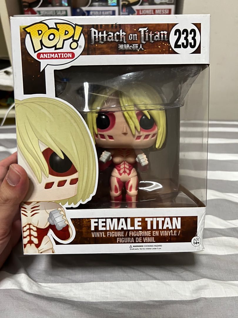AOT Female Titan Funko Pop, Hobbies & Toys, Toys & Games on Carousell