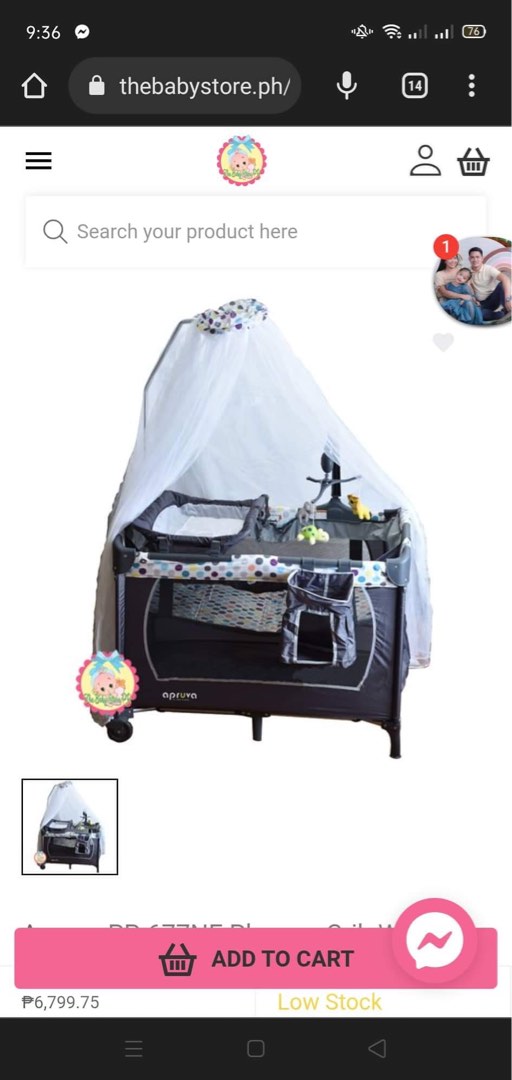 APRUVA CRIB, Babies & Kids, Baby Nursery & Kids Furniture, Cots & Cribs ...