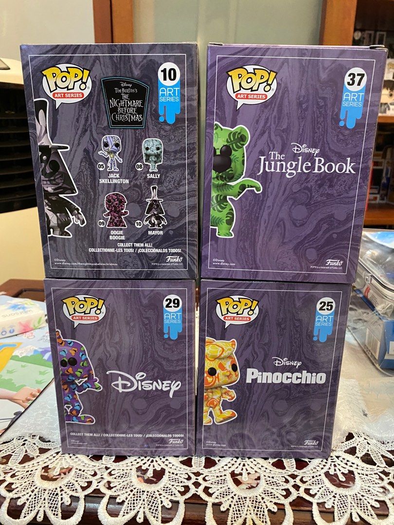 Art Series Goofy, Pinocchio, Mayor & Baloo Funko Pop!s - Disney ...