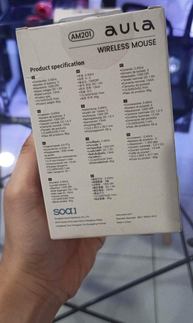 Aula AM201 Wireless Mouse USB Black, Computers & Tech, Parts ...