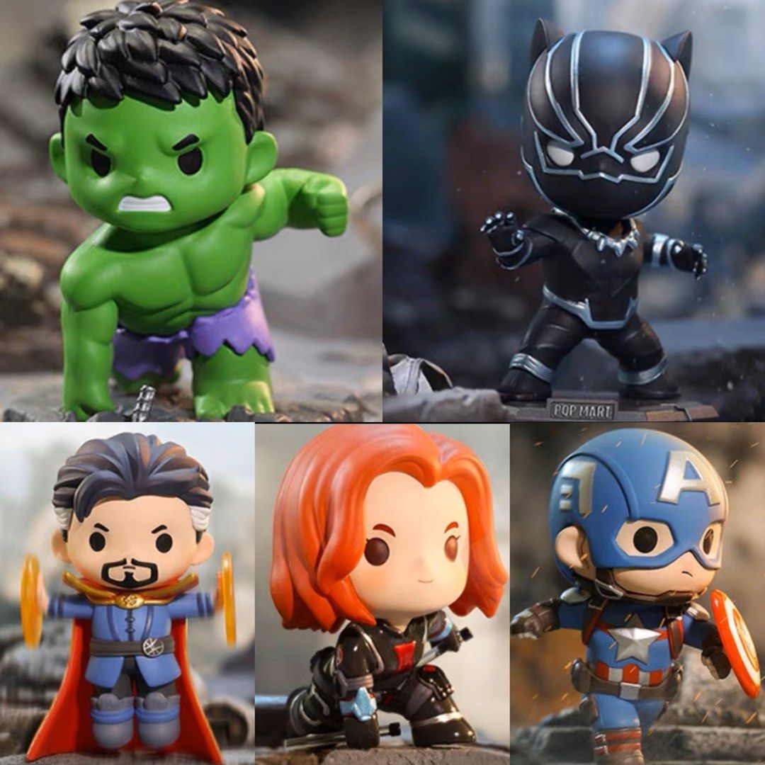 AVENGERS MARVEL POPMART BLINDBOX (THOR/BLACK PANTHER / DR STRANGE ...
