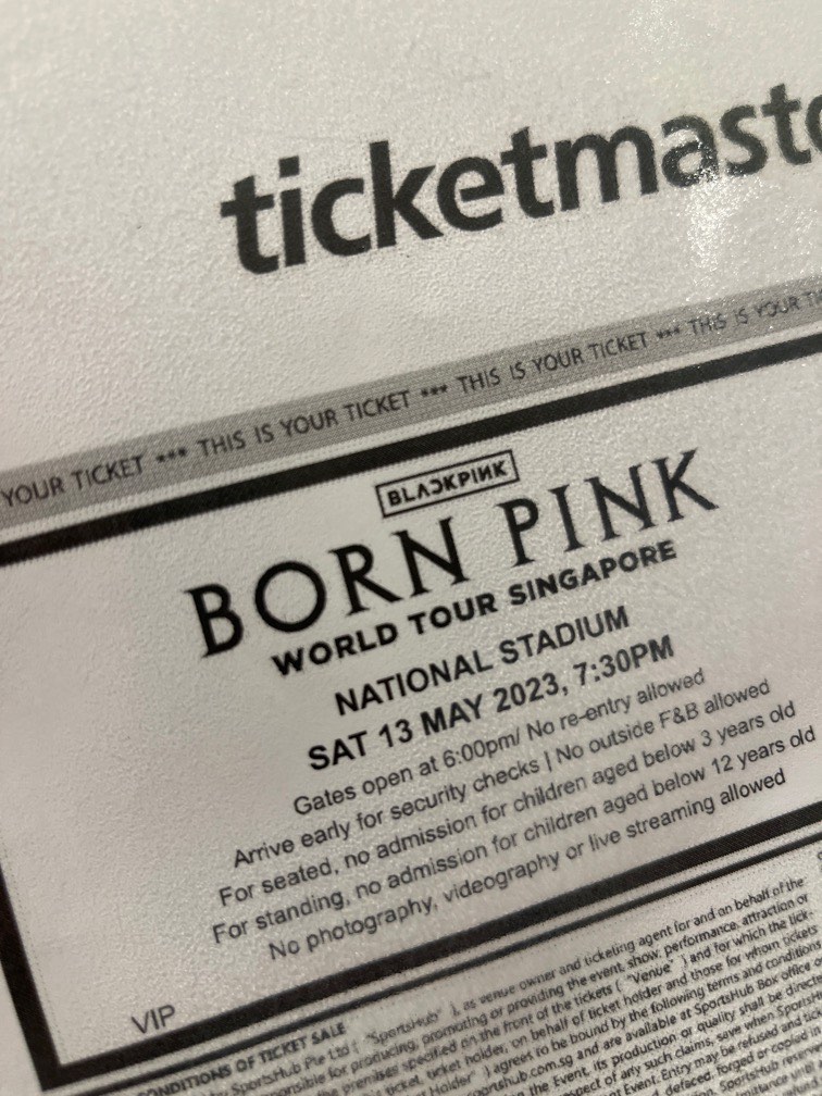blackpink vip tickets, Tickets & Vouchers, Event Tickets on Carousell