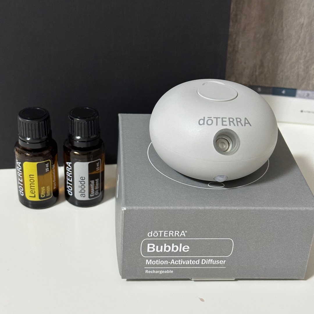 BNIB doTERRA bubble motion activated diffuser + essential oil, Beauty ...