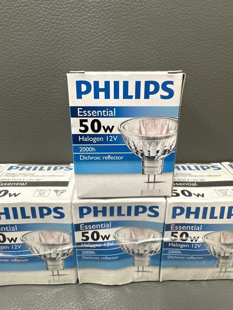 BNIB Philips Halogen 50w 12v, Furniture & Home Living, Lighting & Fans ...