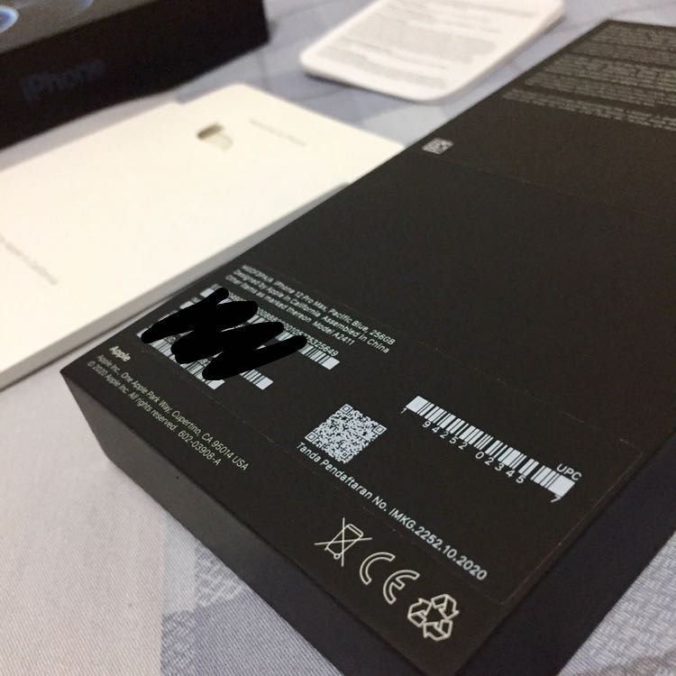 Dus Box Ori iPhone 12 Pro Max Pacific Blue 256GB #MauFryer, Telepon ...