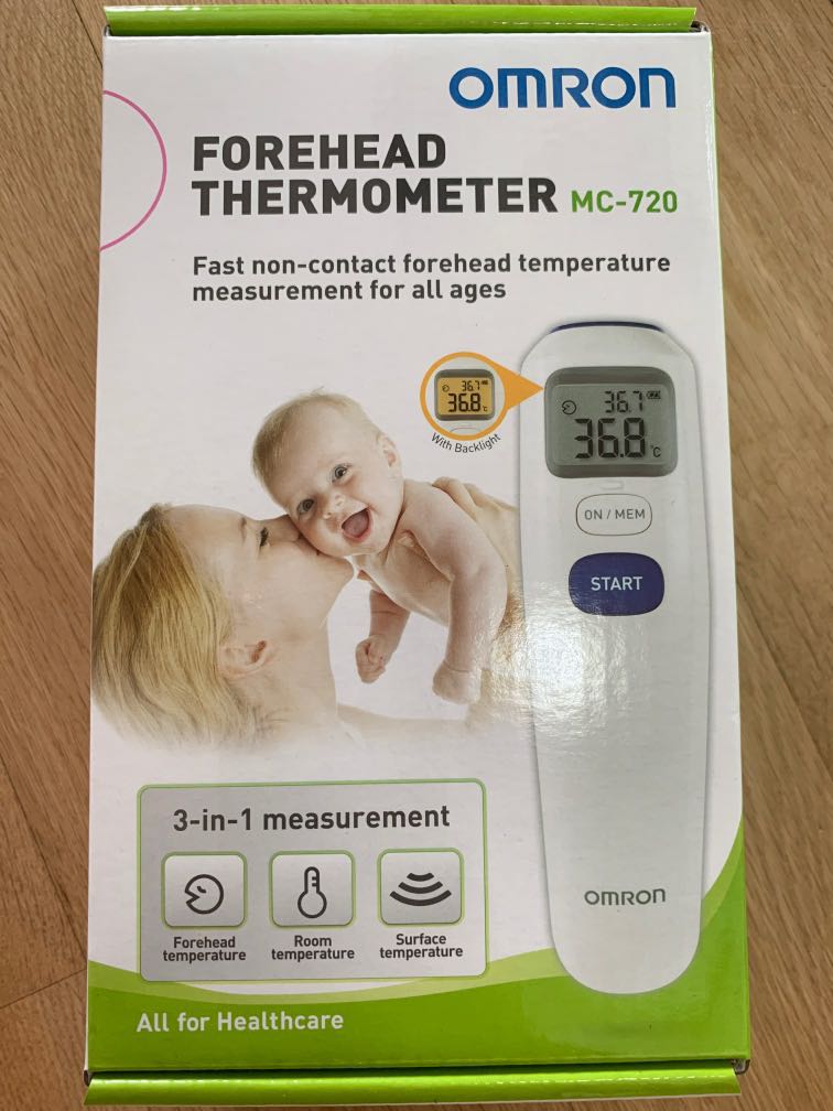 Brand new Omron Forehead thermometer, Health & Nutrition, Thermometers ...