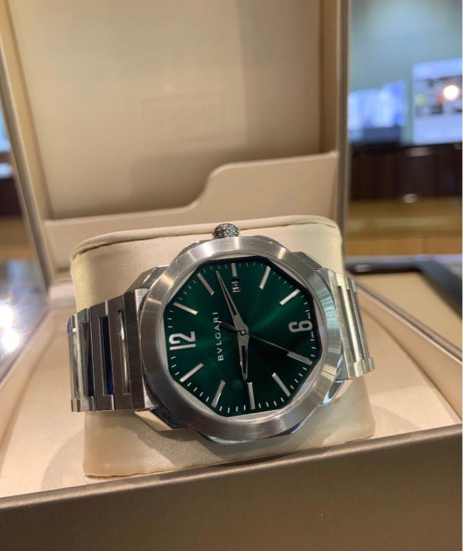 Bvlgari Octo Roma Green Dial (Limited Edition), Luxury, Watches on ...