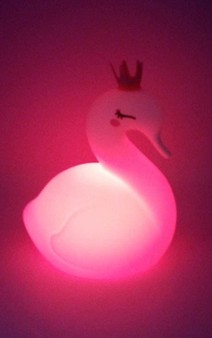 CASA LIFE BY LIGHTWAY Swan Night Light Rechargeable Silicone Soft ...