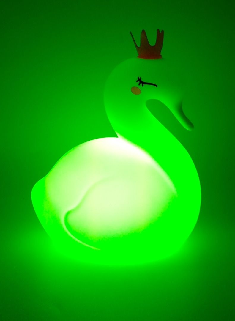 CASA LIFE BY LIGHTWAY Swan Night Light Rechargeable Silicone Soft ...