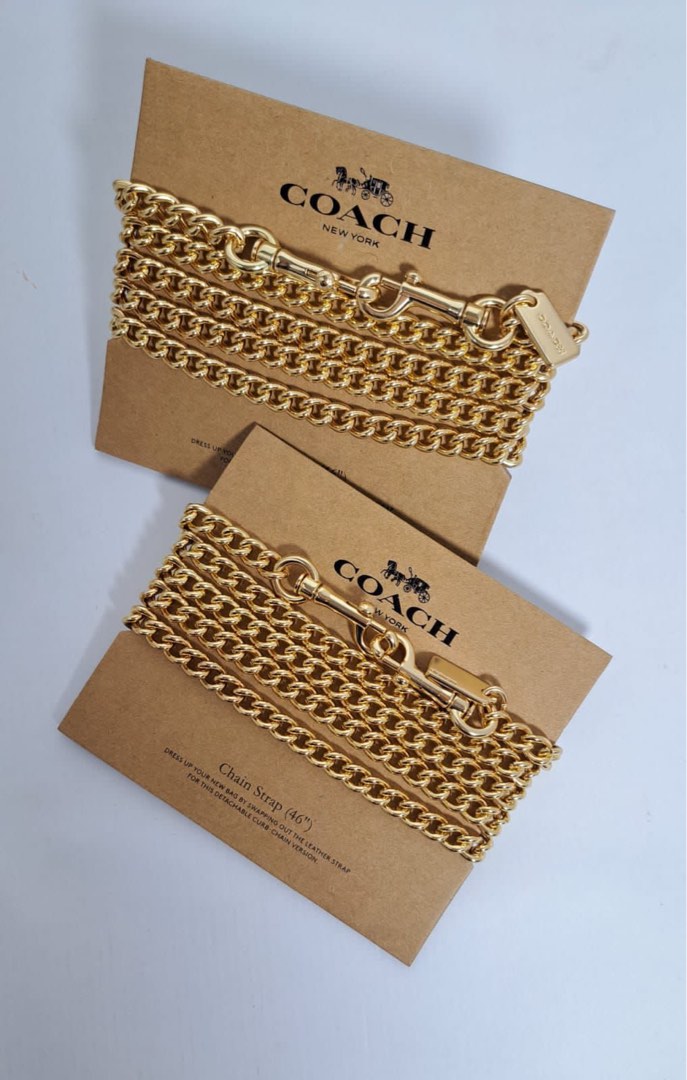 Coach chain strap Original, Women's Fashion, Watches & Accessories ...