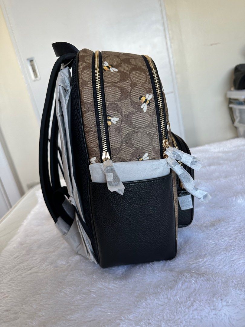 Coach Court Backpack In Signature Canvas With Bee Print, Women's ...