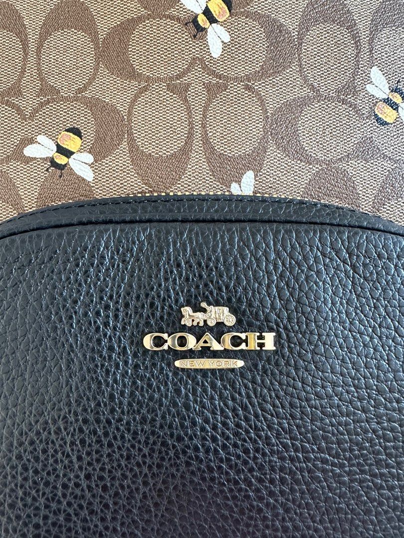 Coach Court Backpack In Signature Canvas With Bee Print, Women's ...