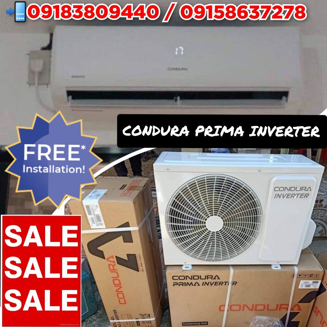CONDURA PRIMA INVERTER SPLIT TYPE AIRCON, TV & Home Appliances, Air ...