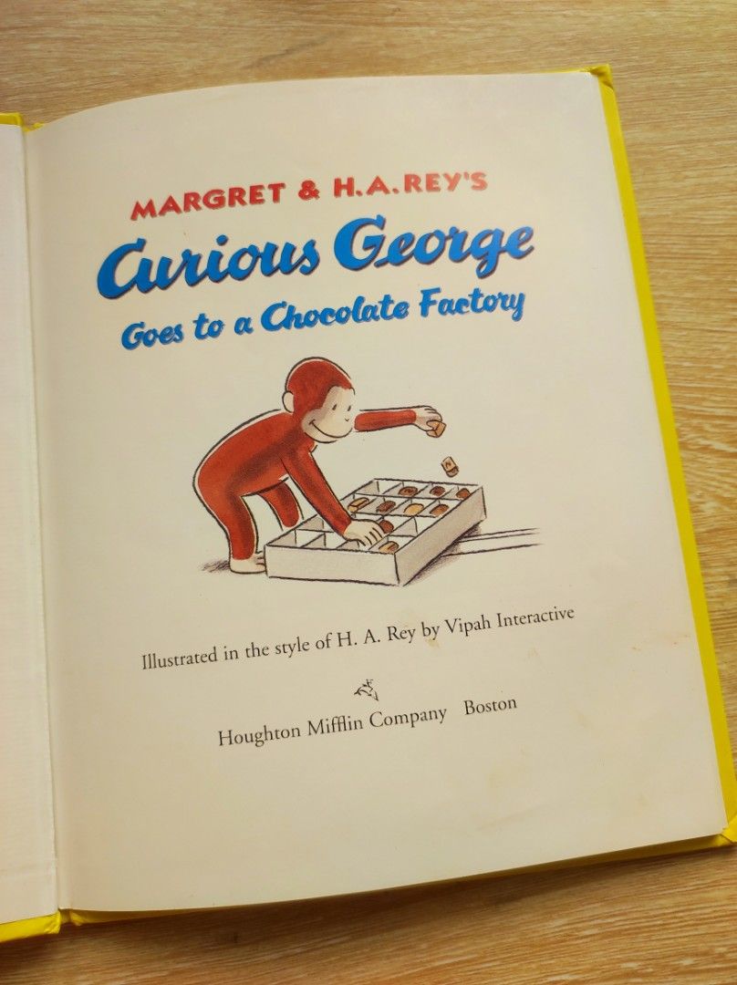 Curious George goes to a chocolate factory, Hobbies & Toys, Books ...