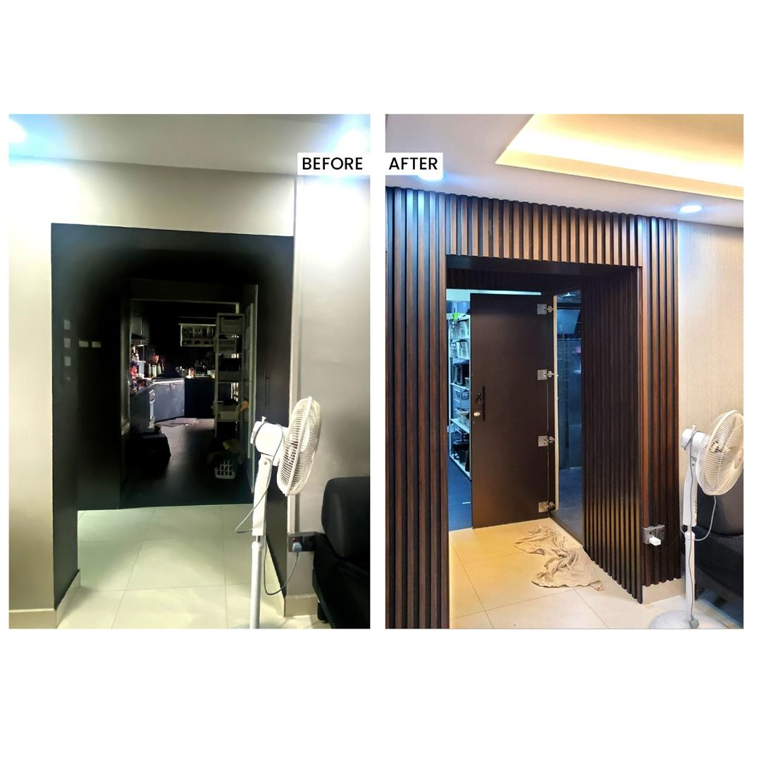 Door Fluted Panel / Feature Wall Fluted Panel / Hiding Door Fluted ...