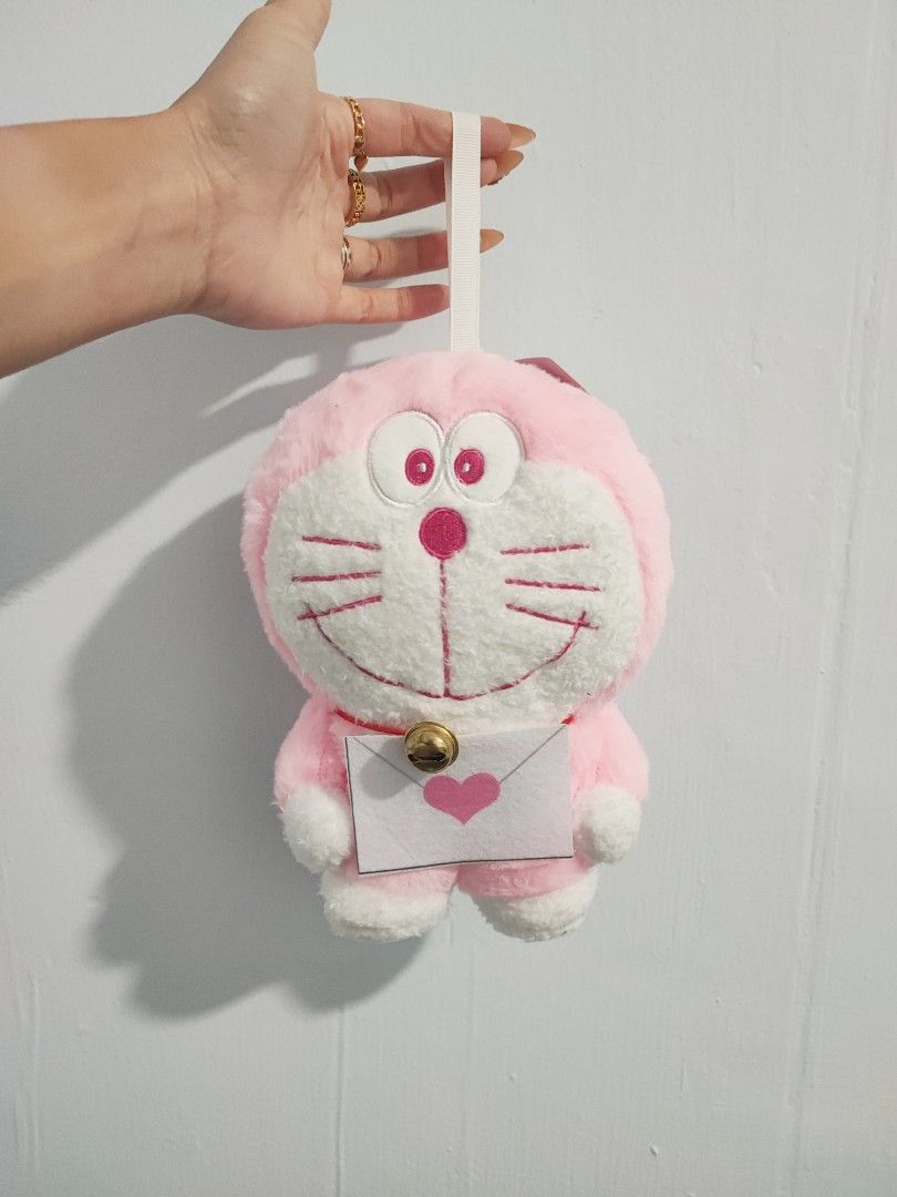 DORAEMON PINK BLUE PLUSHIE, Hobbies & Toys, Toys & Games on Carousell