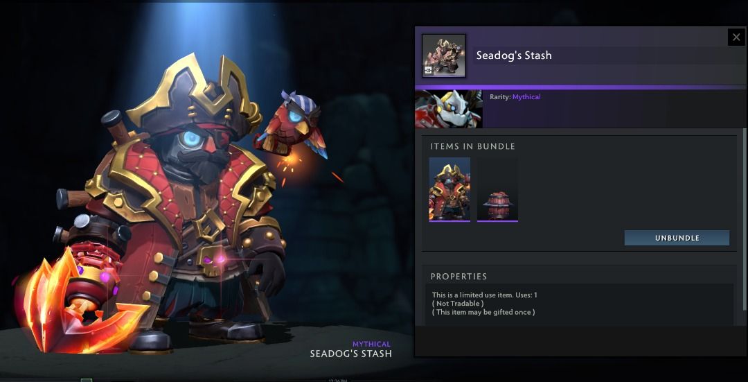 Dota 2 Clockwerk - Seadog's Stash 2022 Collector's Cache, Video Gaming ...