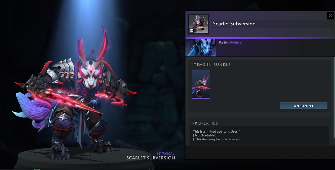 Dota 2 Riki - Scarlet Subversion 2022 Collector's Cache, Video Gaming ...