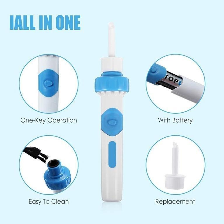 Earwax Removal Kit, Ear Cleaner, Portable Automatic Electric Vacuum Ear ...