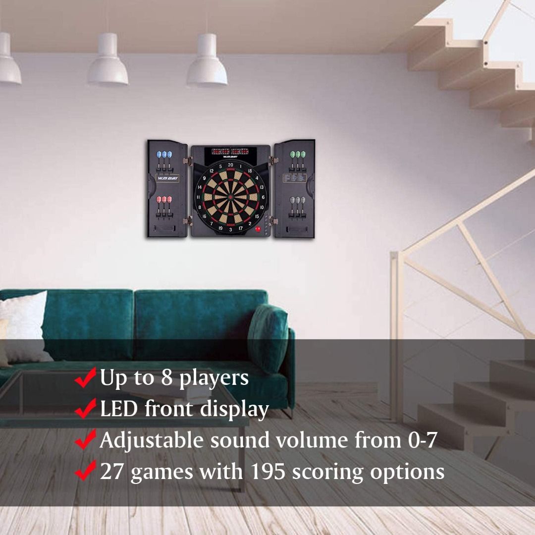 Electronic Dart Board LED Electric Digital Dart Boards for Adults with ...
