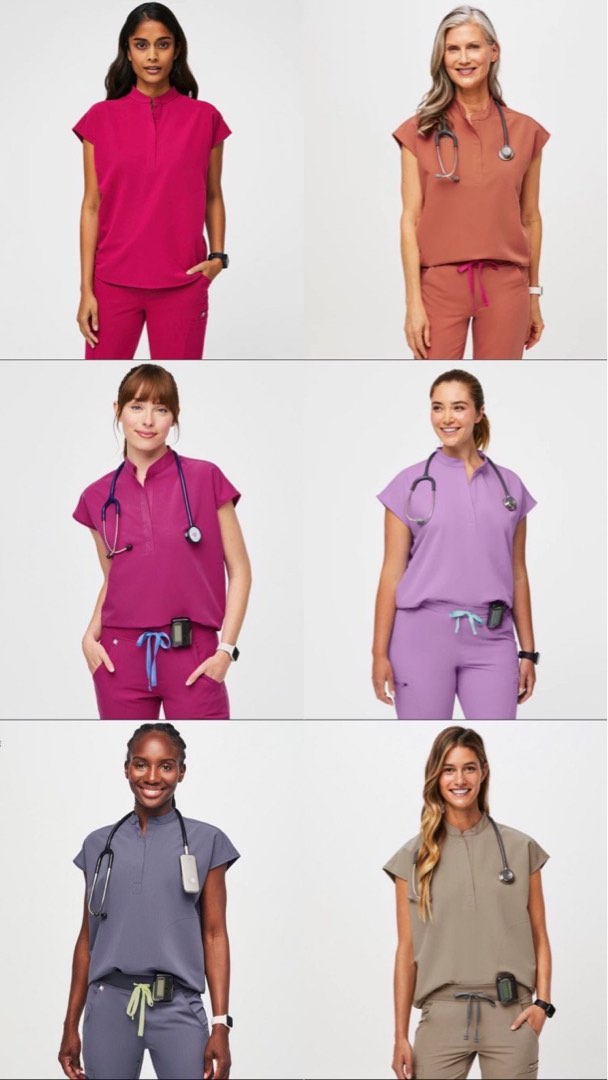 Figs Scrub Suits Set Women - Top & Jogger pants, Women's Fashion ...