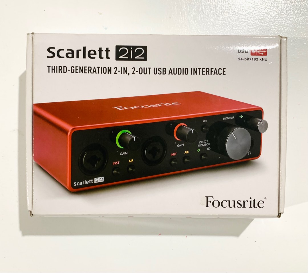 Focusrite Scarlet 2i2 Audio Interface, Audio, Other Audio Equipment on ...
