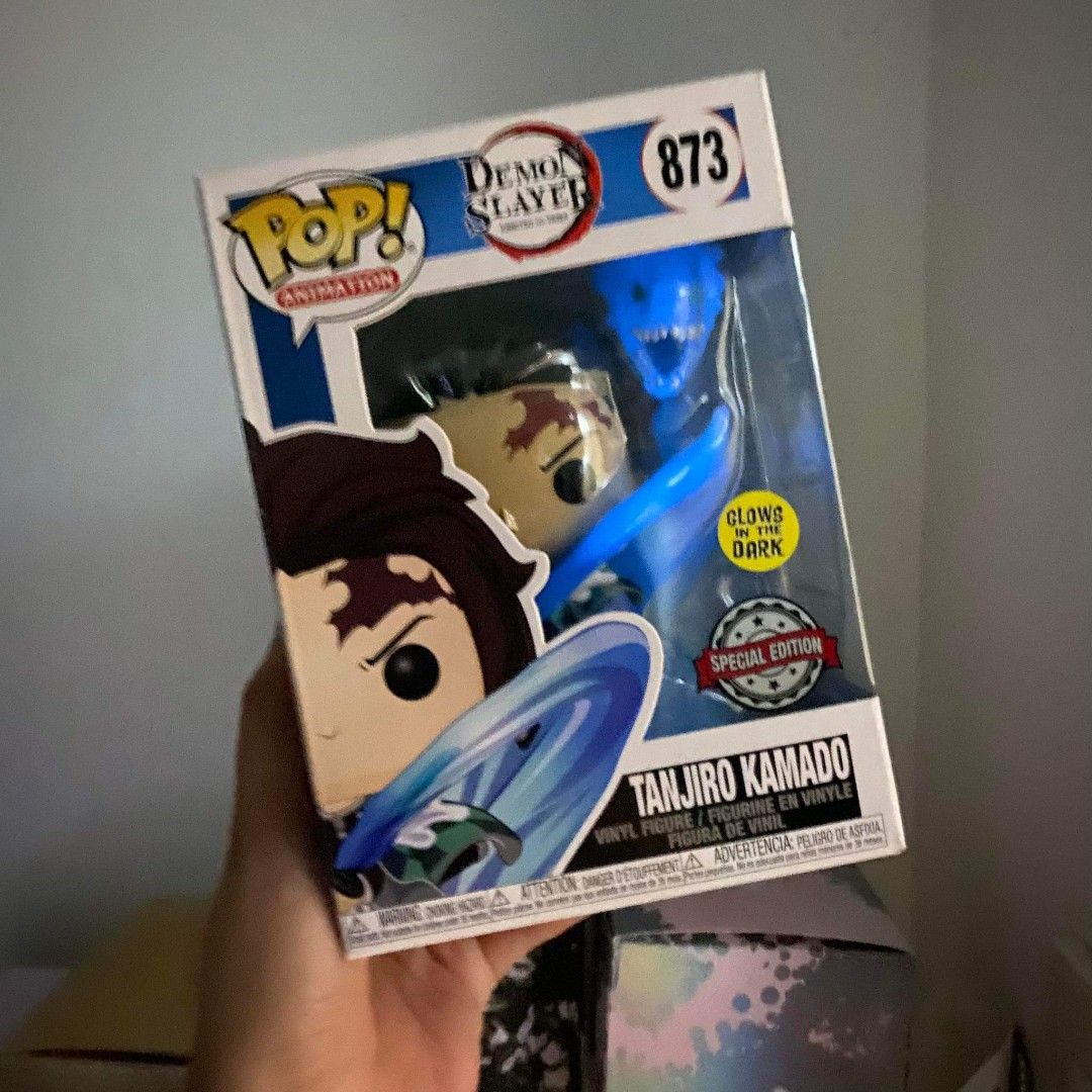 Funko Pop! 873 Tanjiro Kamado (Glow in the dark,SE), Hobbies & Toys ...
