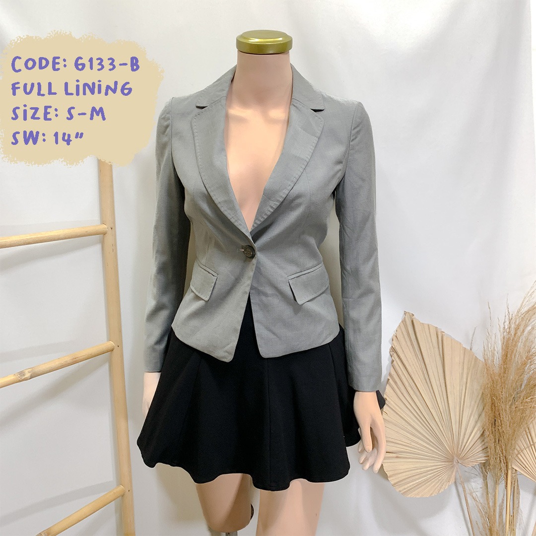 G133 - light gray korean premium coat blazer, Women's Fashion, Coats, Jackets and Outerwear on ...