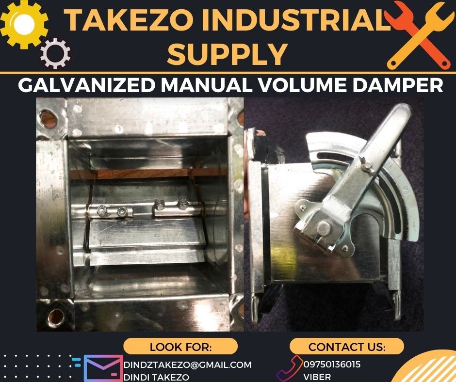Galvanized Manual Volume Damper, Commercial & Industrial, Industrial ...