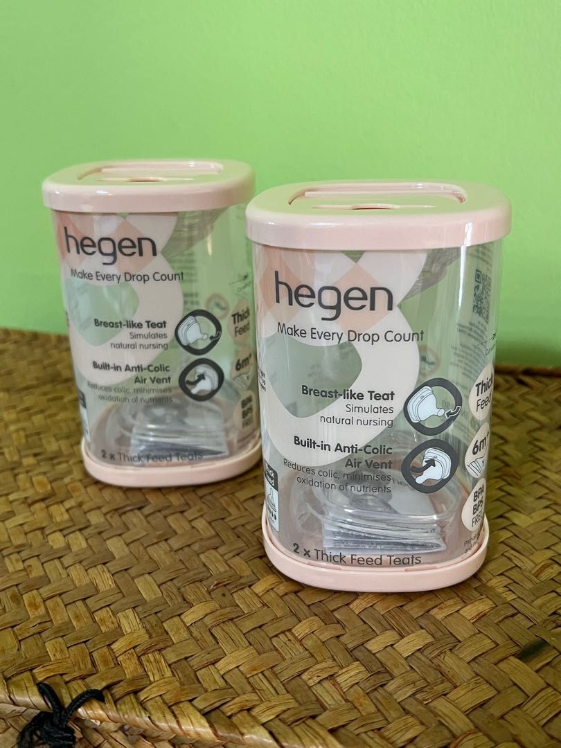 Hegen Teat Thick Feed, 2-Pack, Babies & Kids, Nursing & Feeding ...