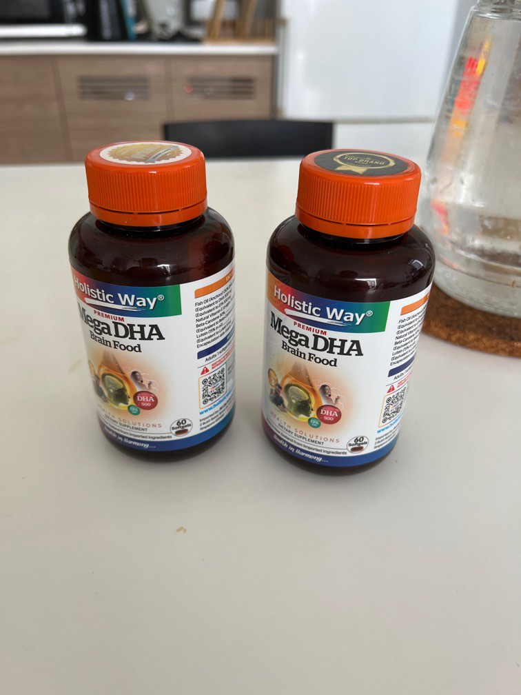 Holistic Way Mega DHA brain food, Health & Nutrition, Health ...