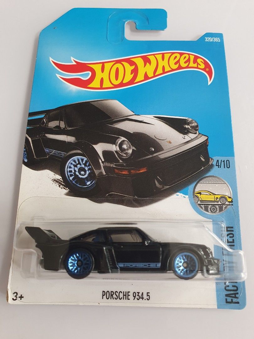 Hot Wheels Porsche 934.5 White Porsche 934.5 Black Porsche 934.5 Blue ...