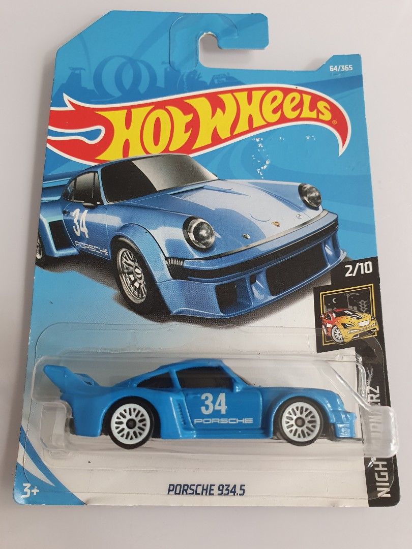 Hot Wheels Porsche 934.5 White Porsche 934.5 Black Porsche 934.5 Blue ...