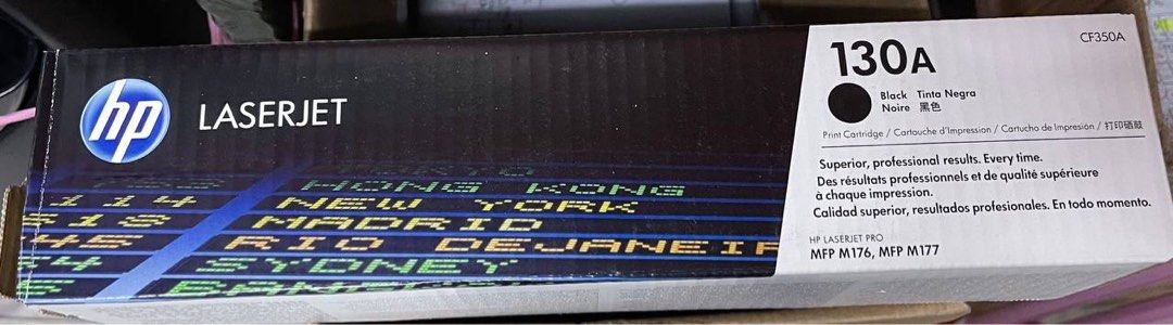 HP 130A Black Original LaserJet Toner Cartridge, Computers & Tech ...