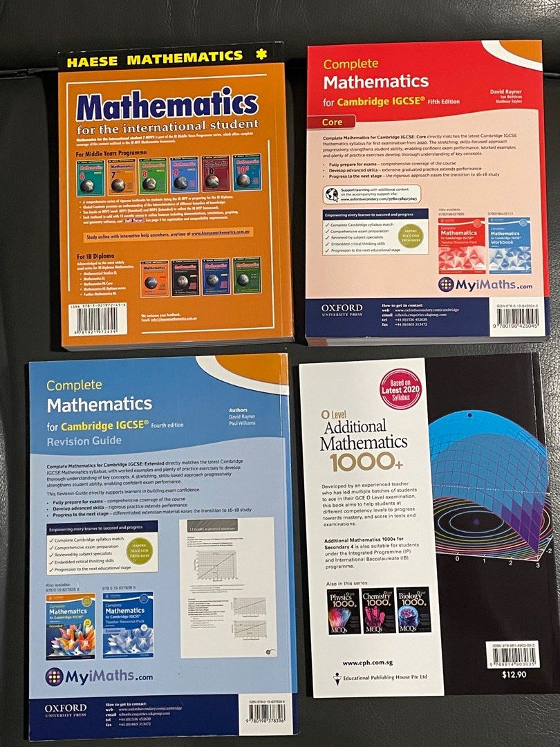 Igcse Maths Hasse Mathematics 7 Myp2 2nd Ed Complete Mathematics For Cambridge Igcse 5th Ed
