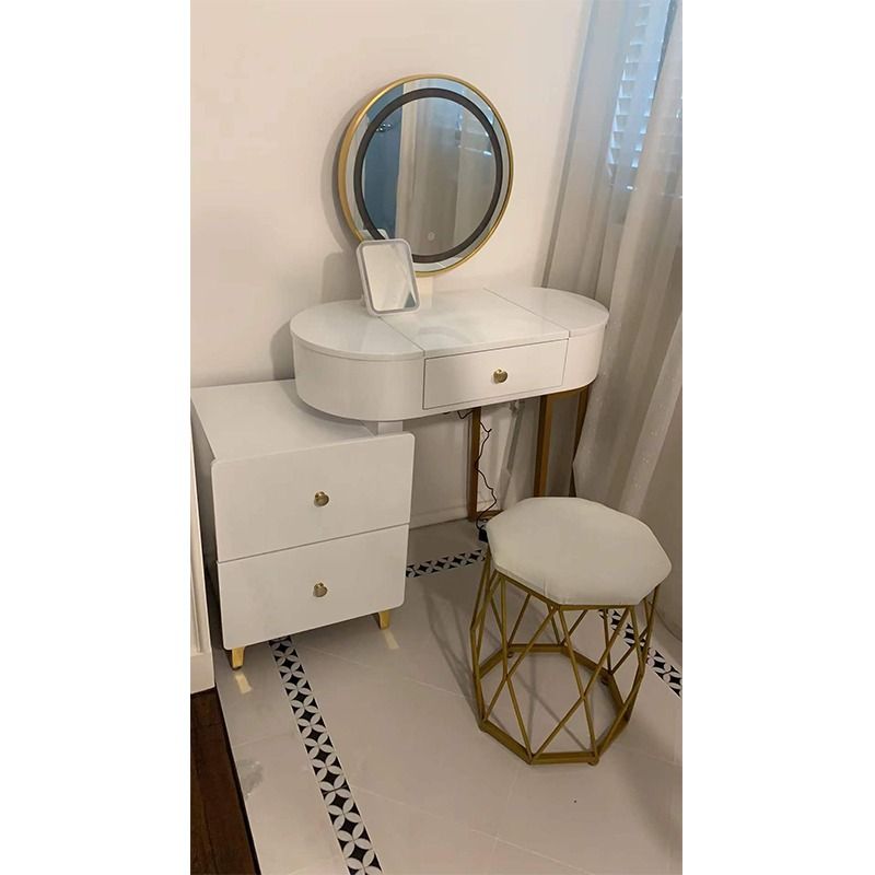 Industrial style New Model Dressing Table Set 80cm White Color ...
