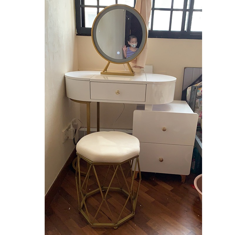 Industrial style New Model Dressing Table Set 80cm White Color ...