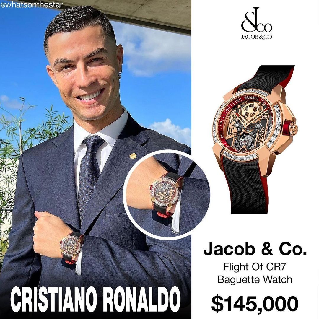 Jacob & Co Flight Of CR7 Baguette EX120.43.BC.AA.ABRUA (Retail:HK ...