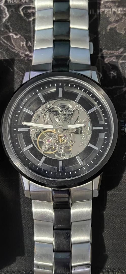 Kenneth Cole Automatic Skeleton Watch, Men's Fashion, Watches ...