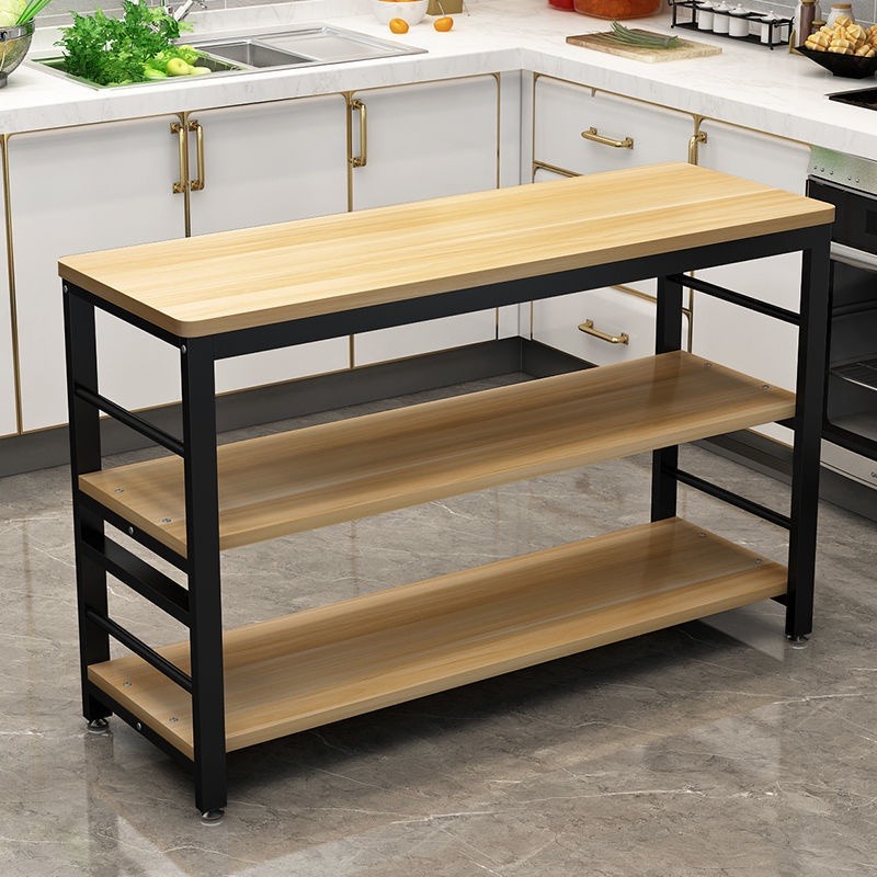 Kitchen shelving floor multi-functional cutting table multi-layer ...
