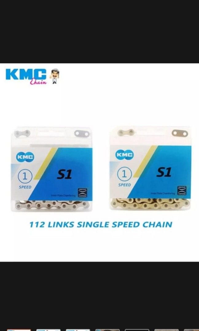 Kmc S1 single speed chain Shimano hito java mtb crius fuhon dahon ...
