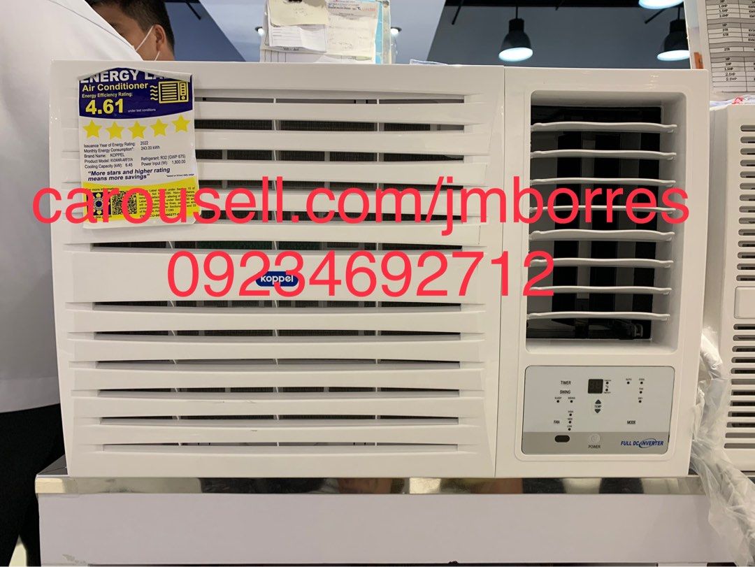 koppel window type aircon inverter 1hp 1.5hp 2hp 2.5hp kv09wr-arf31 ...