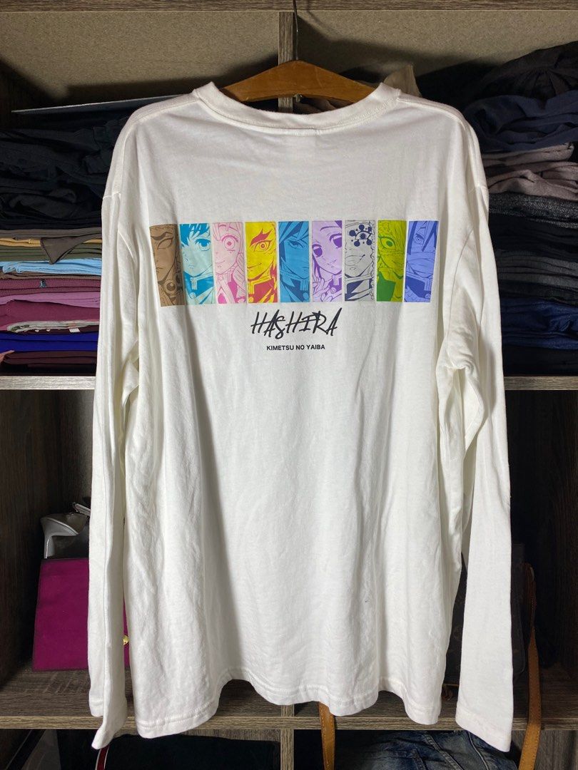 (L) Anime demon slayer hashira longsleeve t shirt, Men's Fashion, Tops ...
