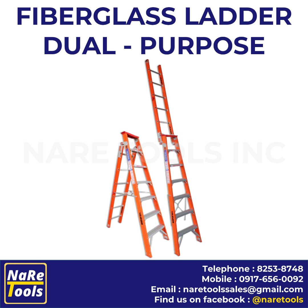 LADDER - Fiberglass Dual-Purpose Ladder, Commercial & Industrial ...