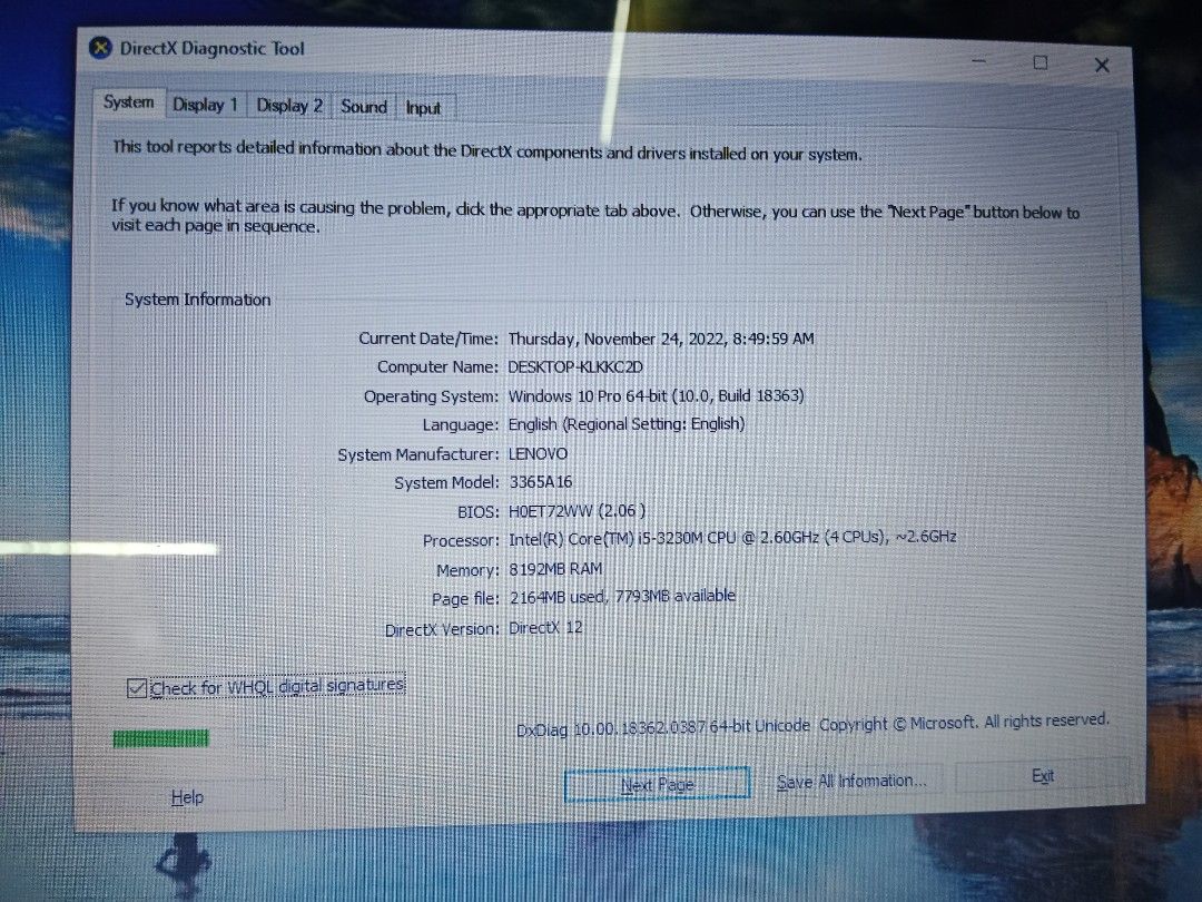 LENOVO Thinkpad Edge Inte Core i5 3rd Gen 8+GB RAM 128-GB SSD INTEL HD ...