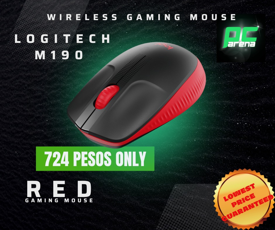 Logitech M Wireless Mouse Color Red Computers Tech Parts Accessories Mouse Mousepads