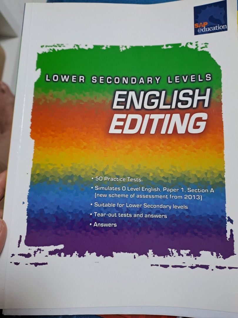 Lower secondary english editing, Hobbies & Toys, Books & Magazines ...