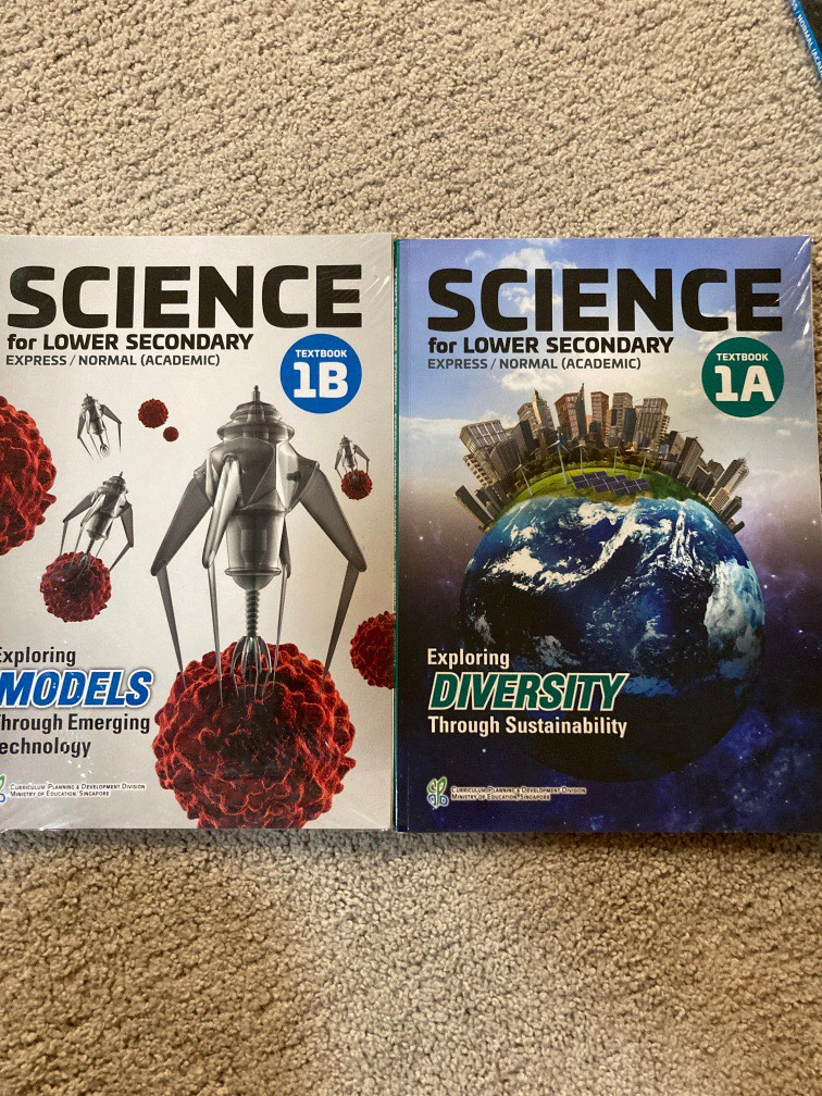 Lower Secondary Science Textbooks 1A and 1B, Hobbies & Toys, Books ...