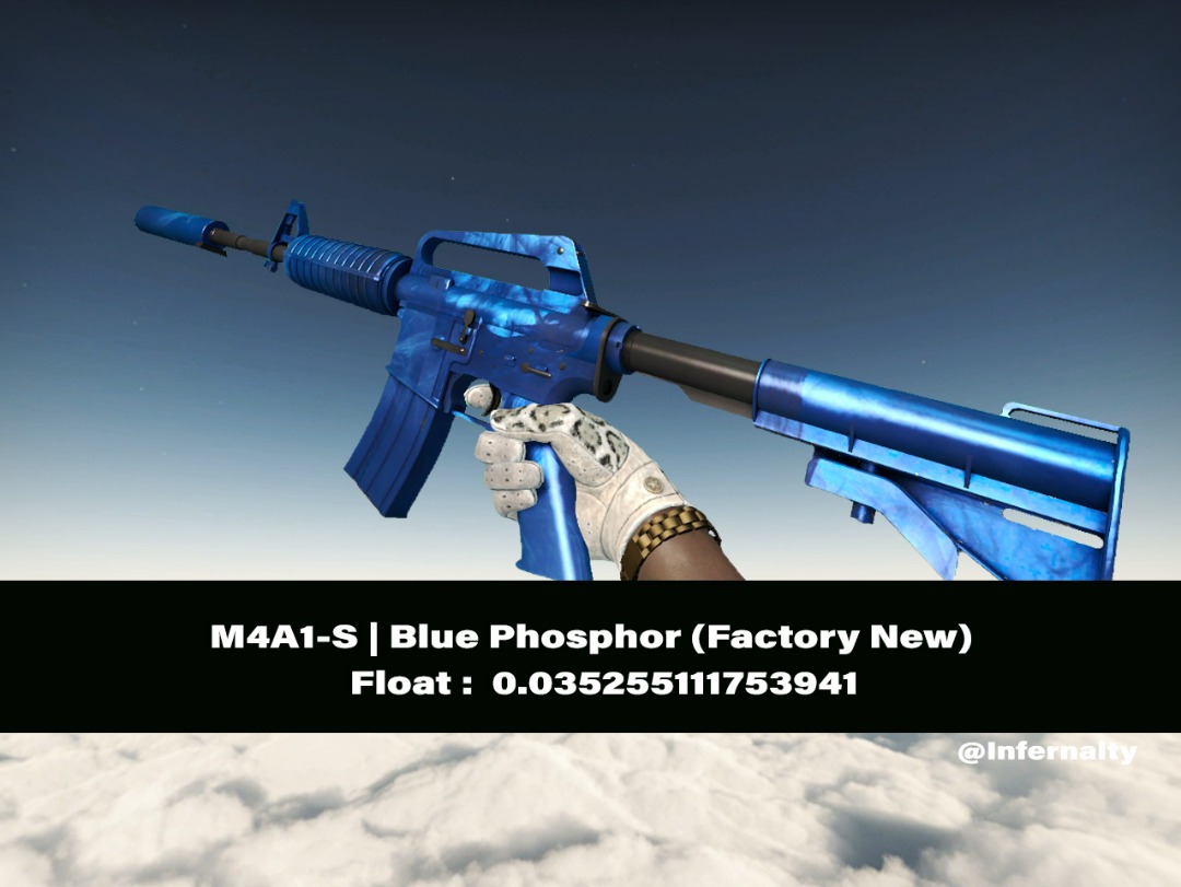 M4A1-S Blue Phosphor FN CSGO SKINS KNIVES, Video Gaming, Gaming ...
